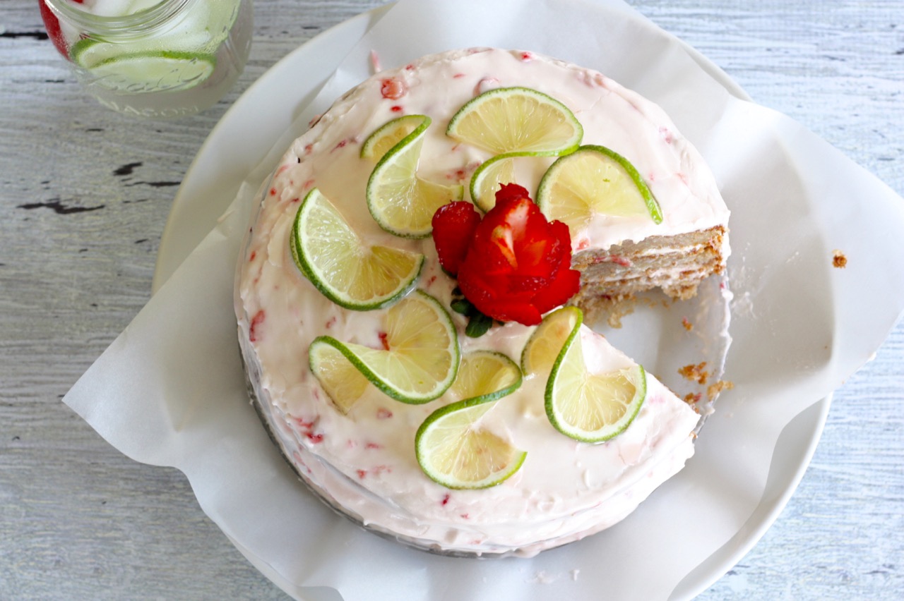 Strawberry Limeade Amish Friendship Bread Cake