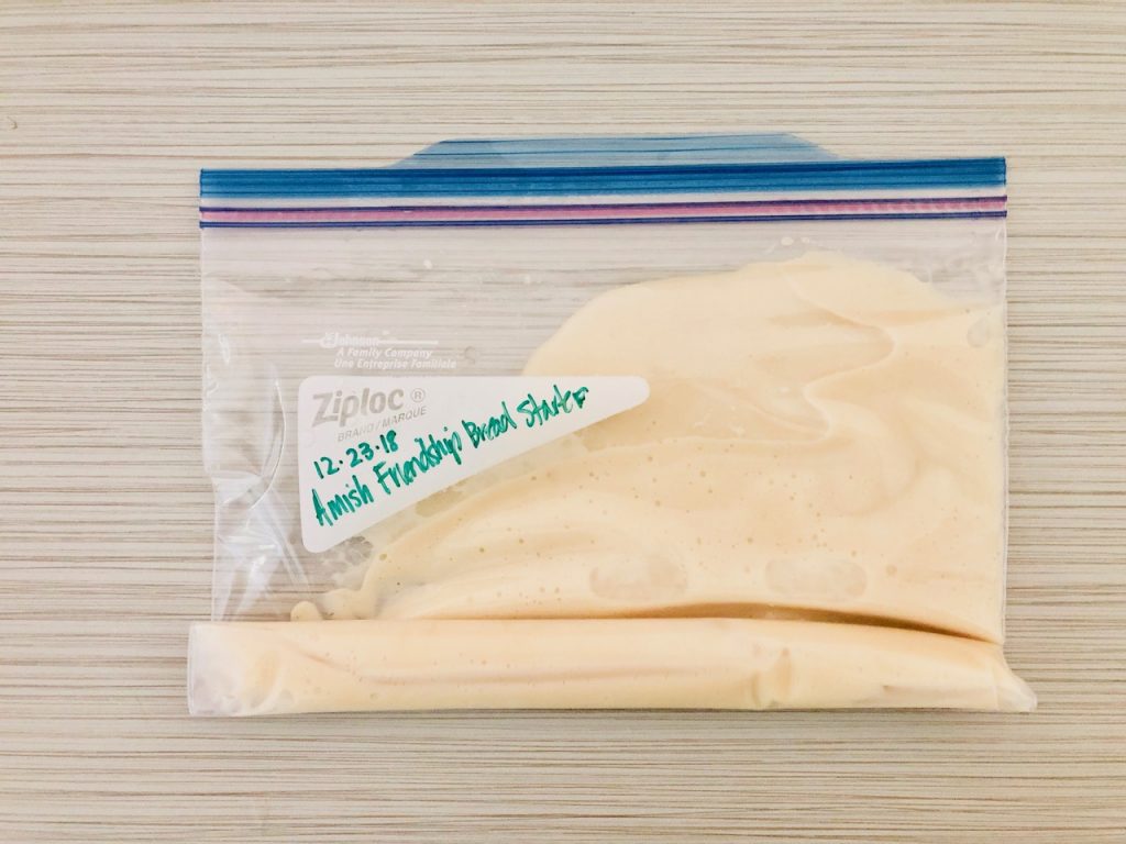 Tutorial - Storing (Freezing) Amish Friendship Bread Starter for Future Use